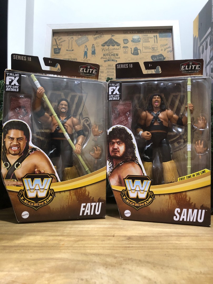Wwe Mattel Legends Series 18 Fatu & Samu The Headshrinkers, Hobbies ...
