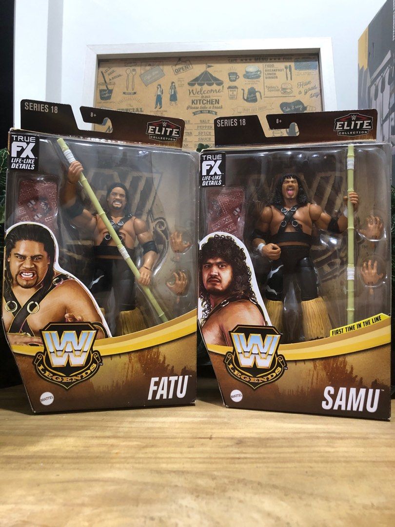 Wwe Mattel Legends Series 18 Fatu & Samu The Headshrinkers, Hobbies ...