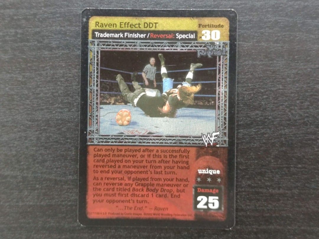 WWE WWF RAW Deal Raven Effect DDT, Hobbies & Toys, Toys & Games on ...