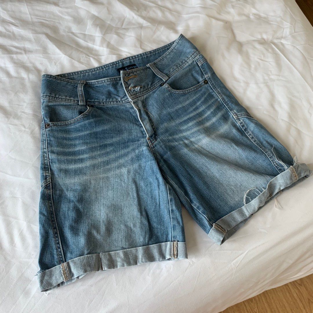 Y2K Denim Jorts on Carousell