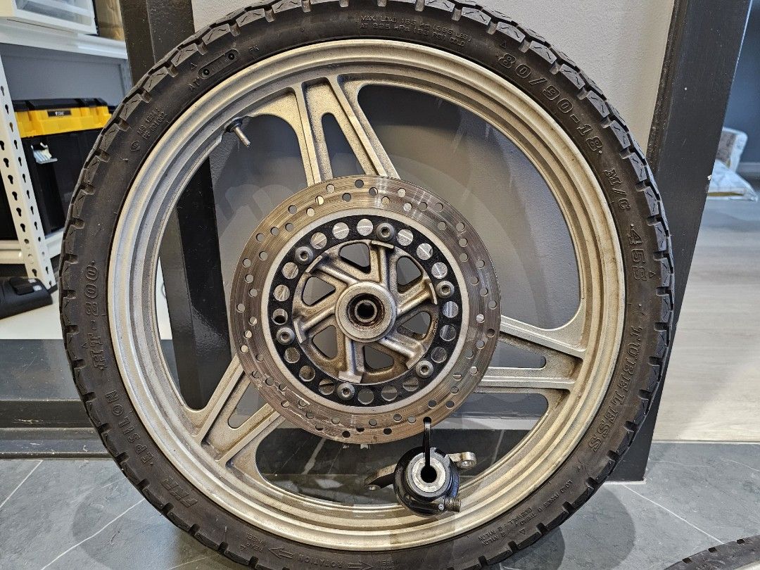 YBR/RXZ Enkei Rim 18 inch, Motorcycles, Motorcycle Accessories on Carousell