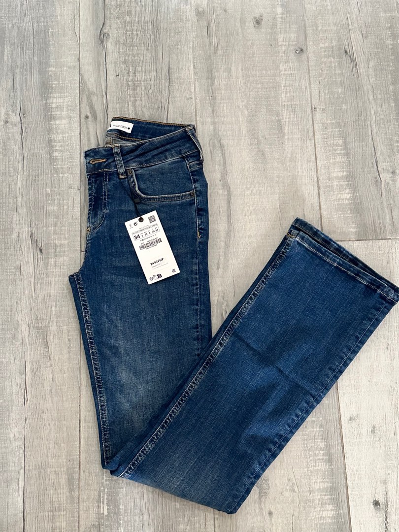 Zara Denim Pants with Tag , Women's Fashion, Bottoms, Jeans on Carousell