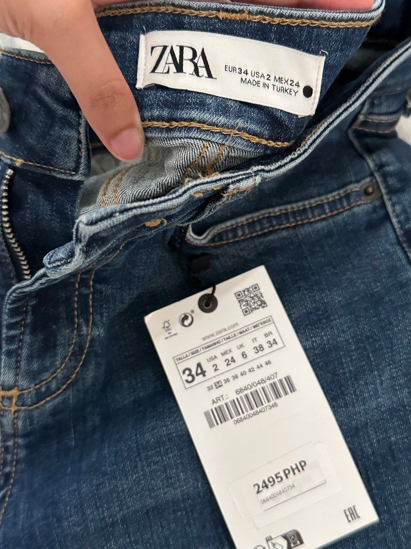 Zara Denim Pants with Tag , Women's Fashion, Bottoms, Jeans on Carousell