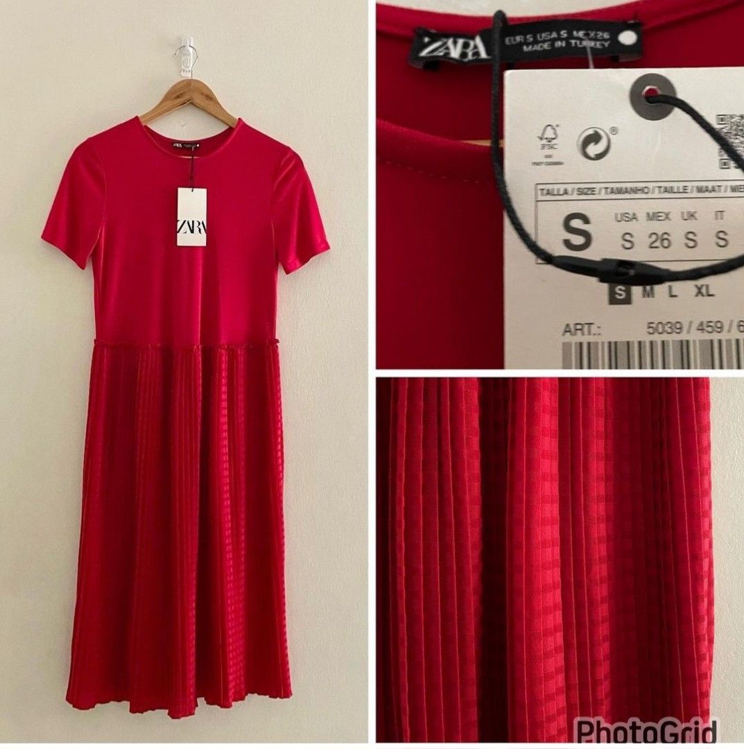Zara Midi Dress, Women's Fashion, Dresses & Sets, Dresses on Carousell