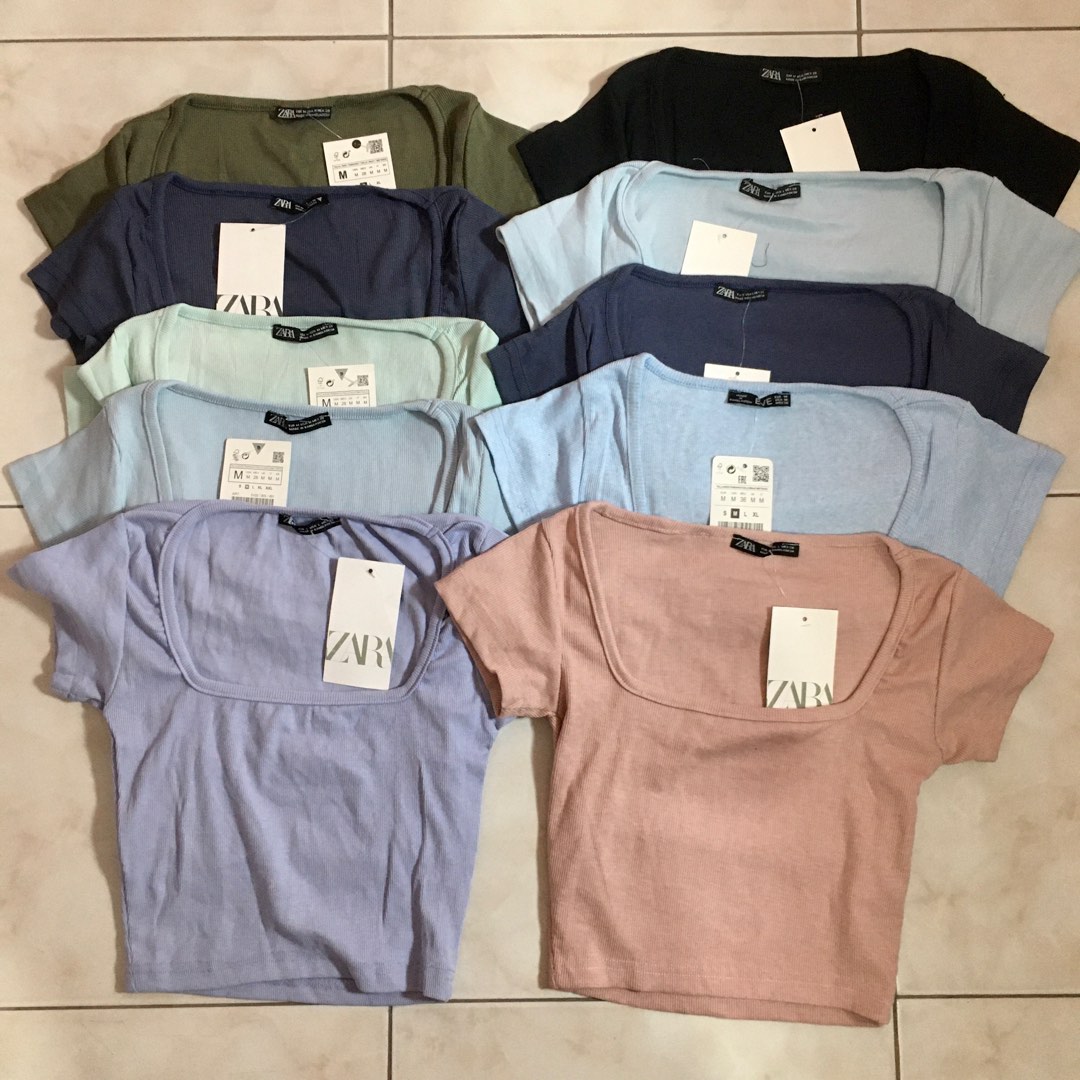 Zara Square Neck (DM ME TO CHOOSE YOUR COLOR AND SIZE) on Carousell