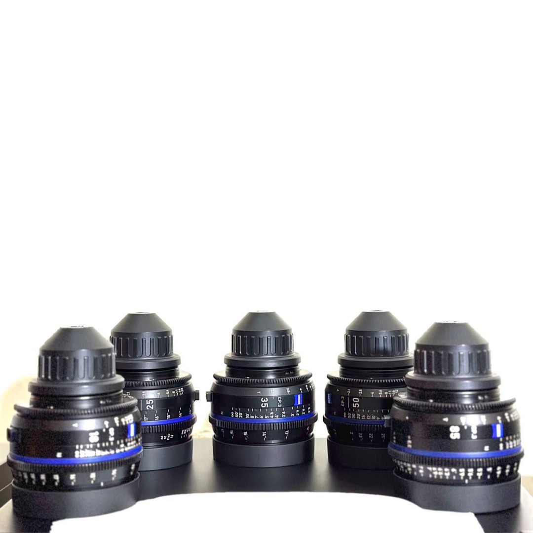 zeiss cp 3 lenses kit 18 , 25 , 35 , 50 , 85 mm PL cine lens ...