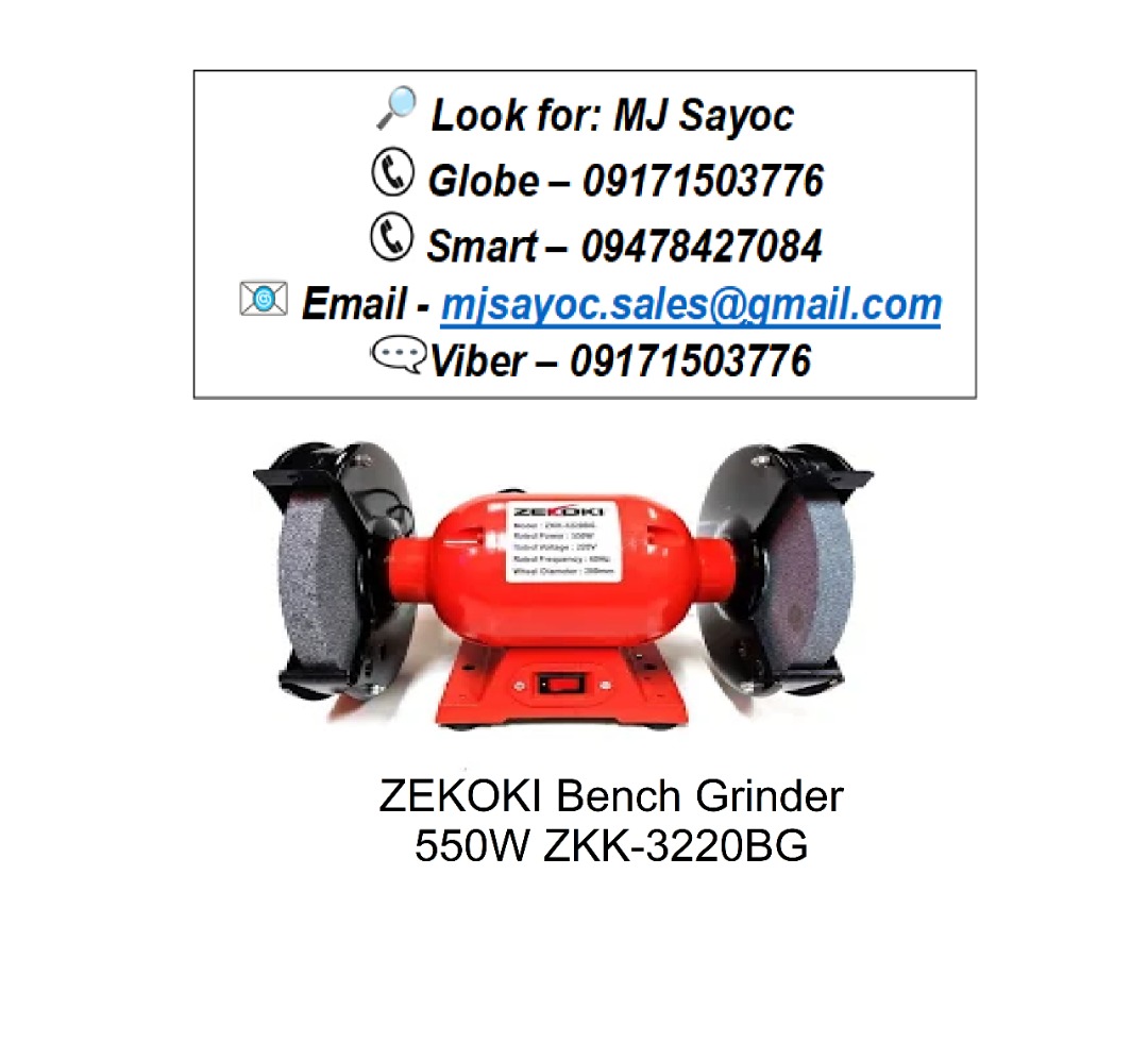 ZEKOKI Bench Grinder 550W ZKK-3220BG on Carousell