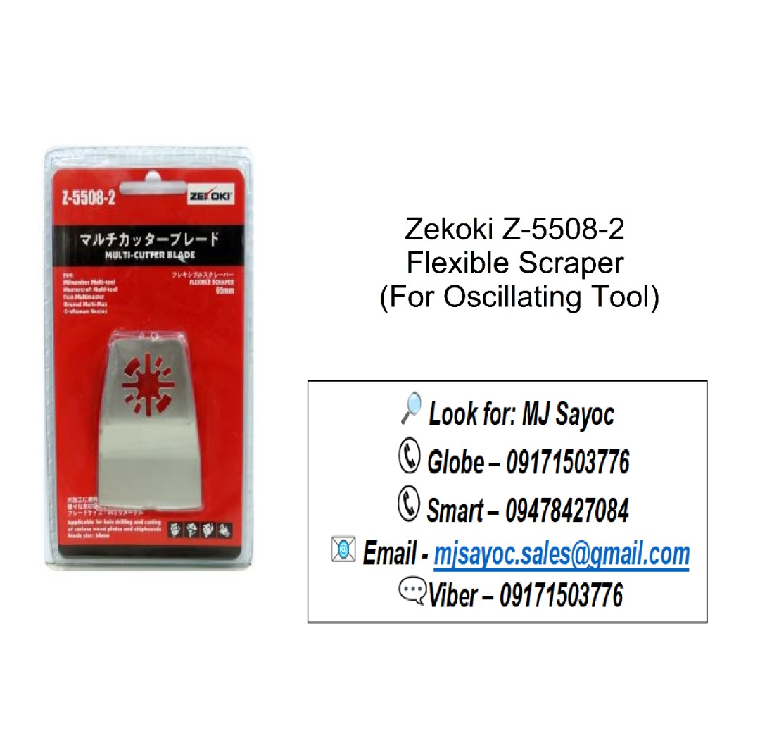 Zekoki Z-5508-2 Flexible Scraper (For Oscillating Tool), Commercial ...