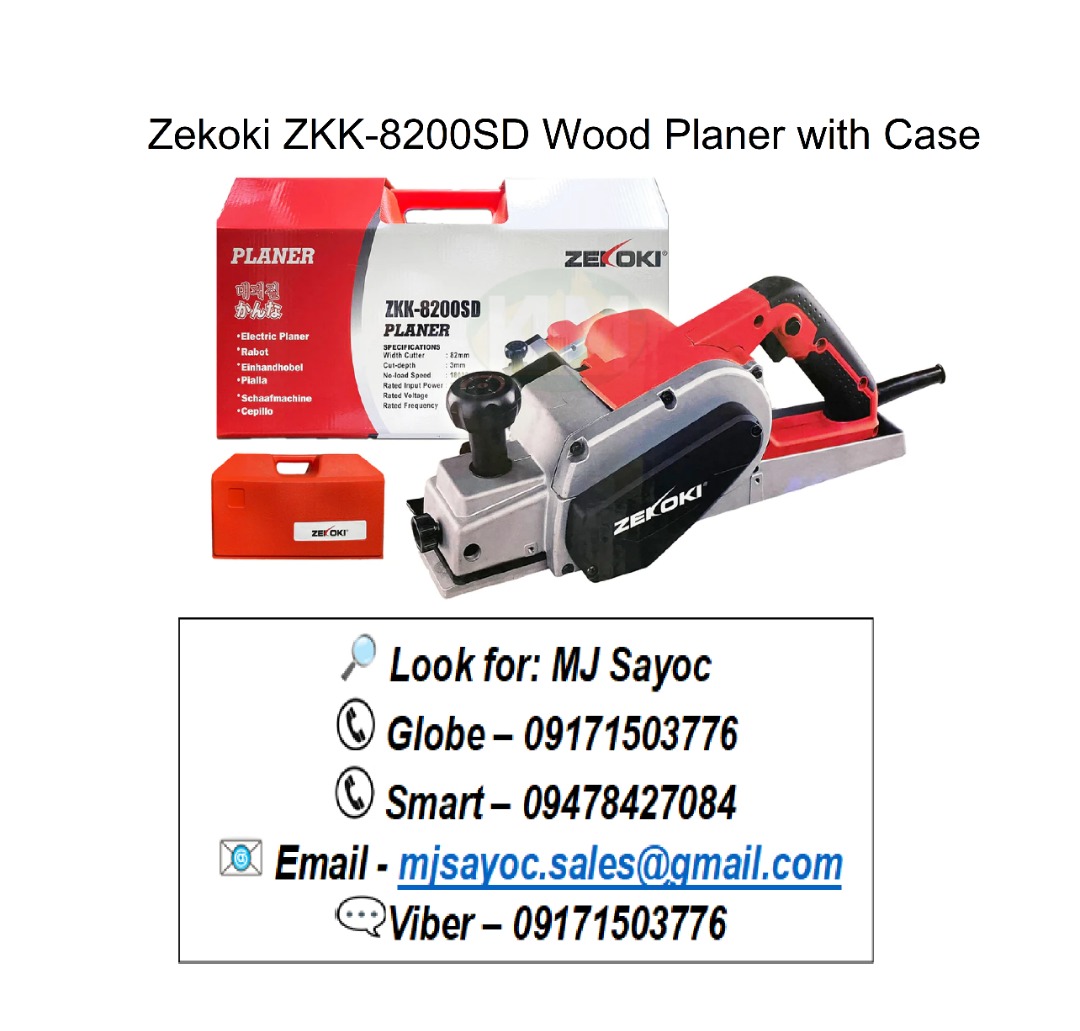 Zekoki ZKK-8200SD Wood Planer with Case on Carousell