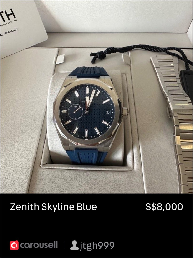 Zenith Skyline Blue (purchased in 2022, warranty until 2027) , Luxury ...