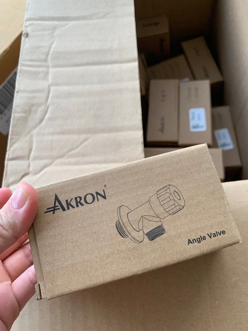 100 % Original AKRON Fully brass heavy duty angle valve A603, Furniture ...