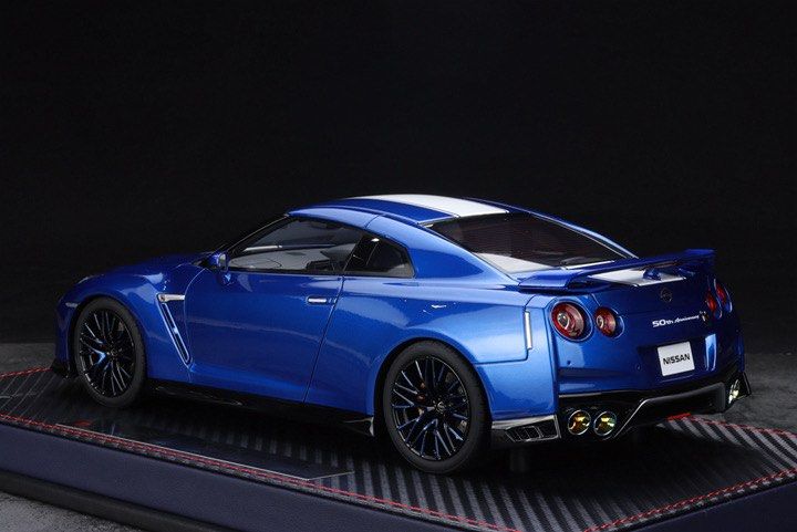1/18 Make Up Nissan GTR R35 50th Anniversary - Blue, White, Silver ...
