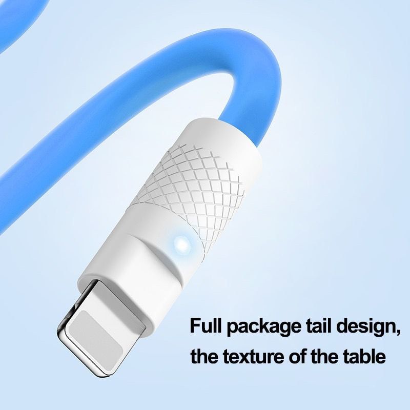 1M High Quality Fast Charging Lightning Cable 120W 6A Current. Black ...