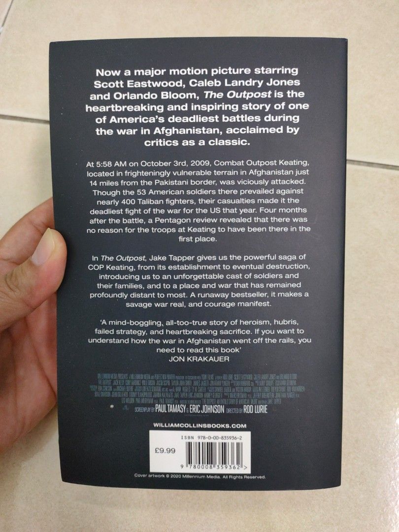 [ 100% Original ] The Outpost by Jake Tapper (Nonfiction > Military ...