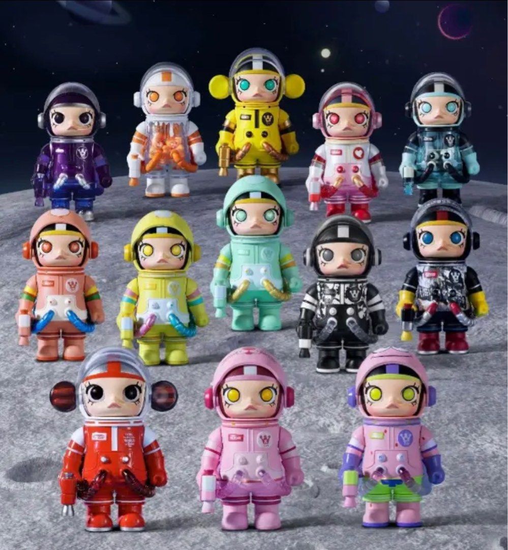全新 特別版星卡閃卡 潮玩卡 SR 卡SSR卡版本泡泡瑪特 Pop Mart PopMart 100% Mega Space Molly Series 2 盲盒系列可樂傻 豹派大星 美林薄荷 ...