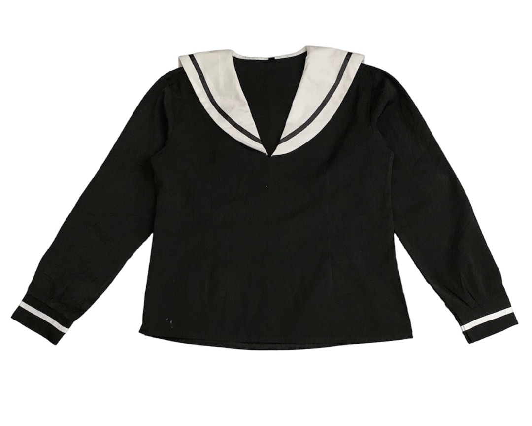 japanese black sailor uniform top, Women's Fashion, Tops, Longsleeves ...