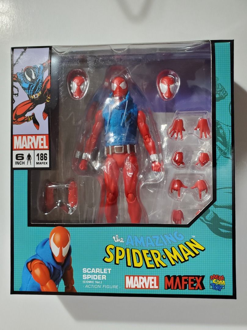 全新 日版 Mafex 186 Scarlet Spider 蜘蛛俠 Spiderman Spider-man Spider Man, 興趣及 ...