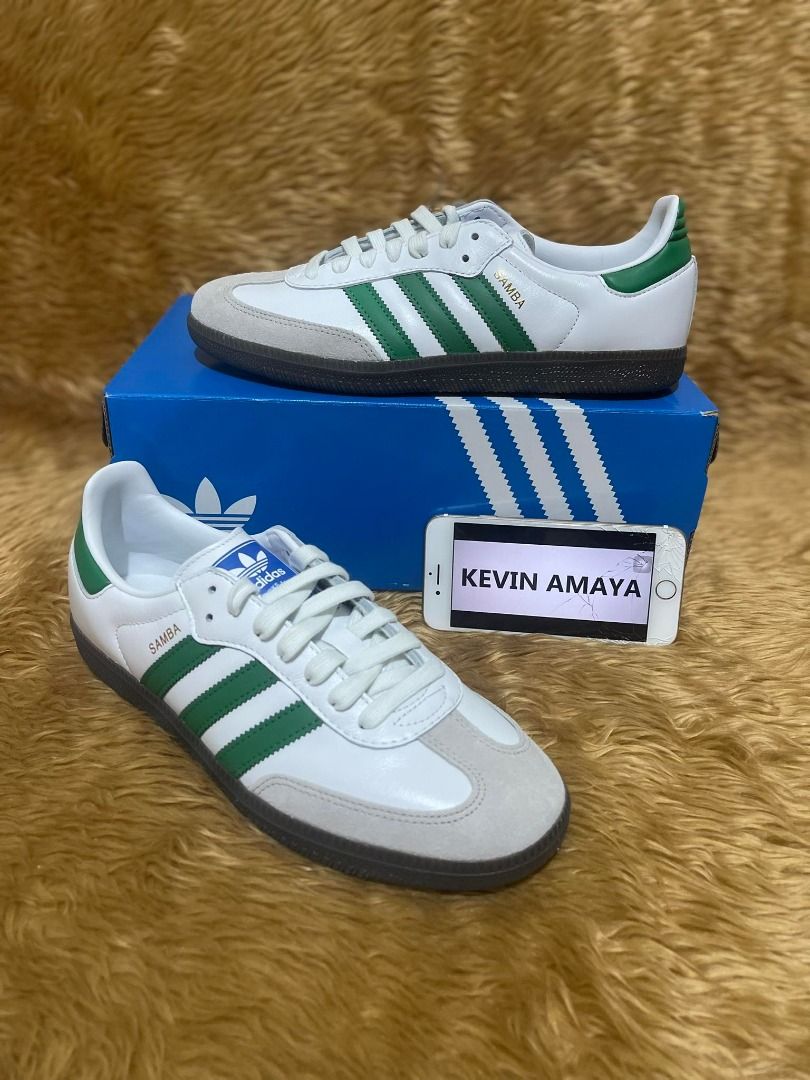 Adidas Samba OG Green, Women's Fashion, Footwear, Sneakers on Carousell
