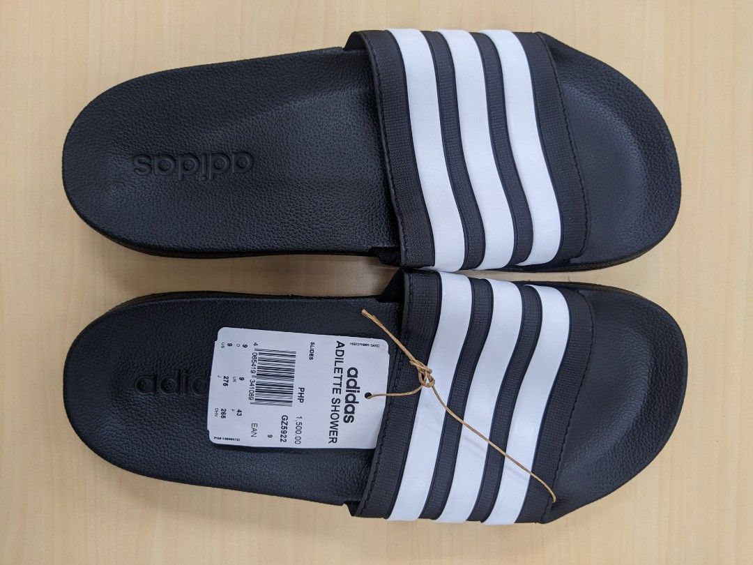 Adidas Slide Adidas Adilette Size 43, Men's Fashion, Footwear, Slippers ...