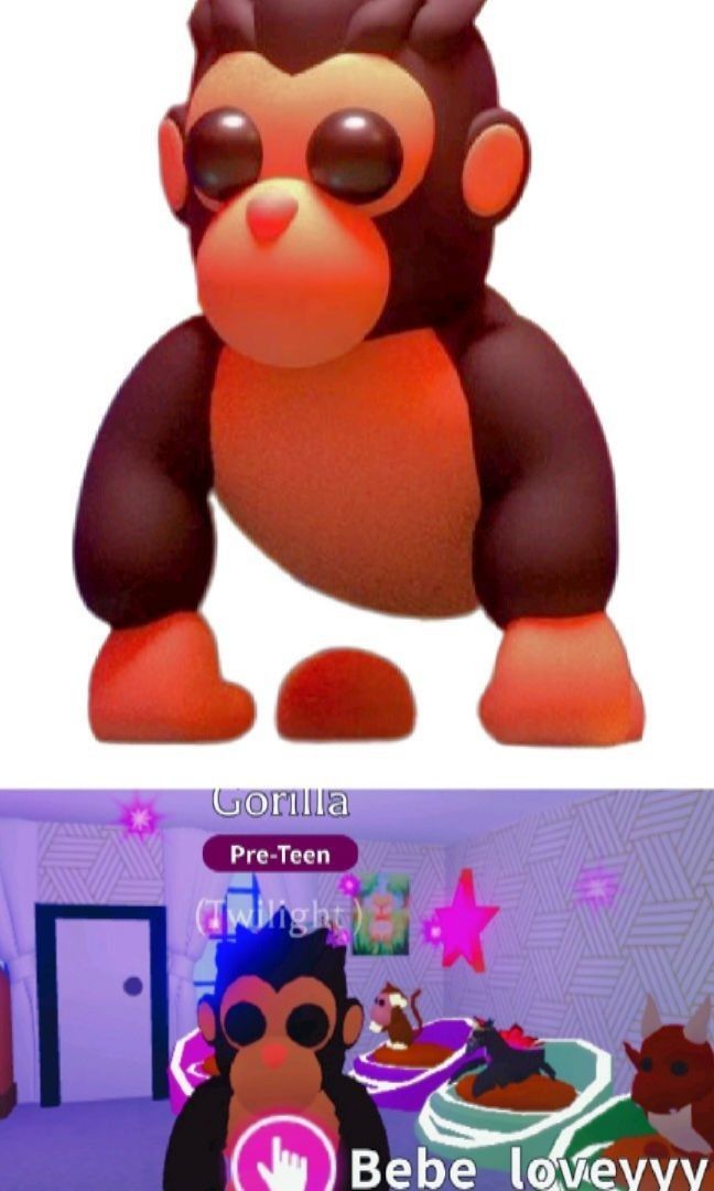 Adopt me pet "Gorilla |Ride, Video Gaming, Gaming Accessories, In-Game ...