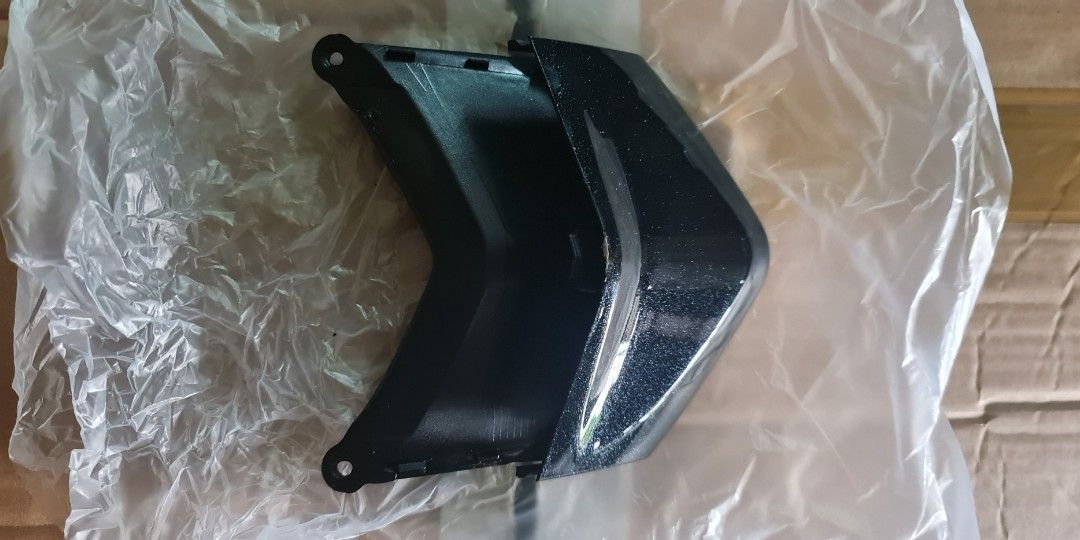 Aerox/Nvx v1 Tail Cover(Black with glitter), Motorcycles, Motorcycle ...