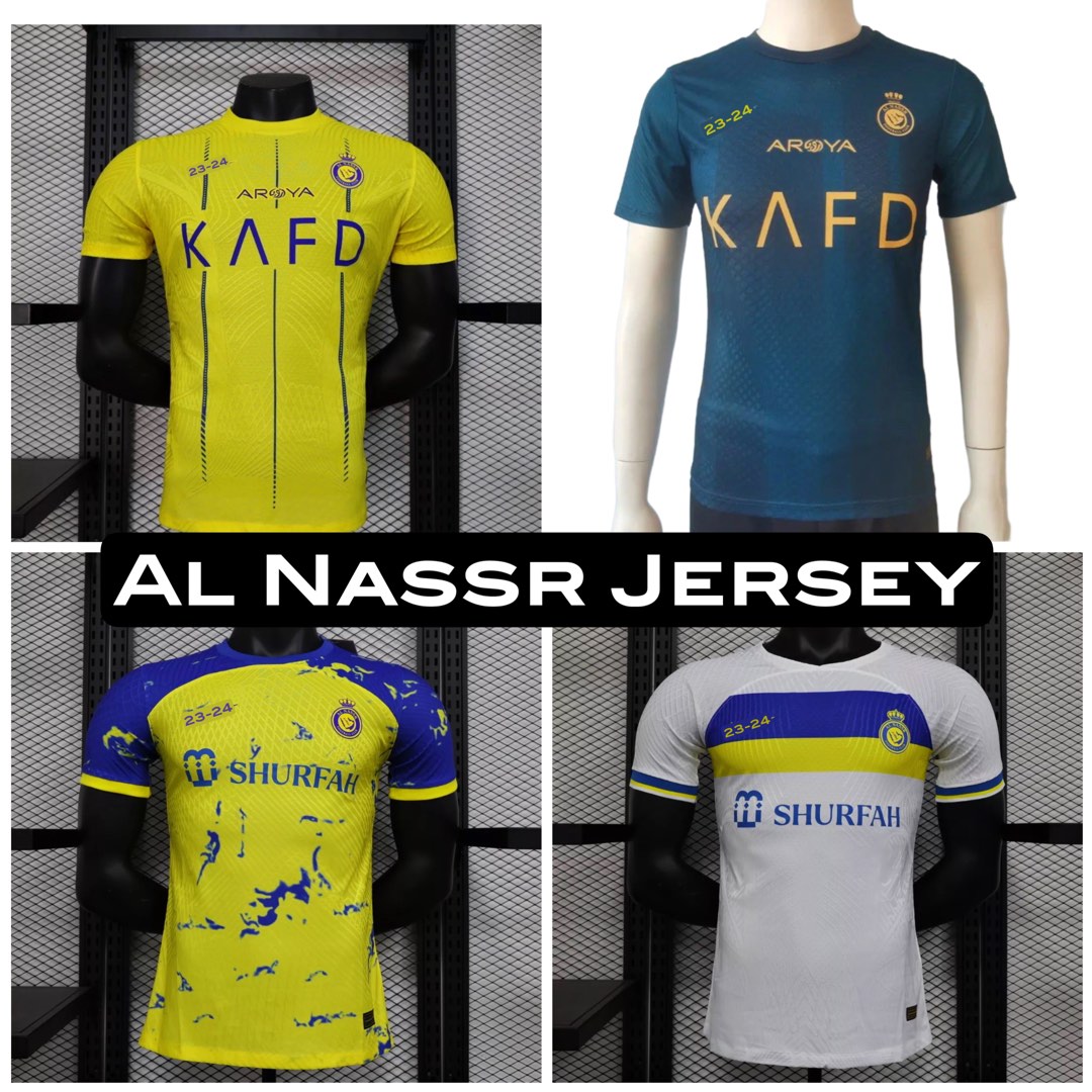 Al Nassr Home Away Jersey 23-24 Player version Football Jersey Soccer ...