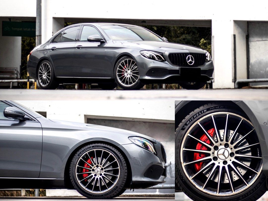 AMG Line BBK 4 Pot Caliper Brake Kit : Mercedes W205 C205 C180 C200 C250 C300 / X253 C253 GLC200 ...