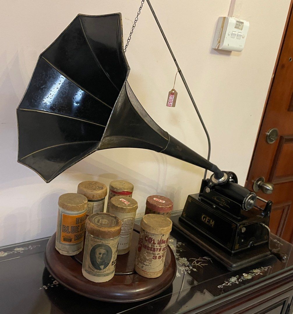 Antique Edison Gem phonograph, Hobbies & Toys, Memorabilia ...