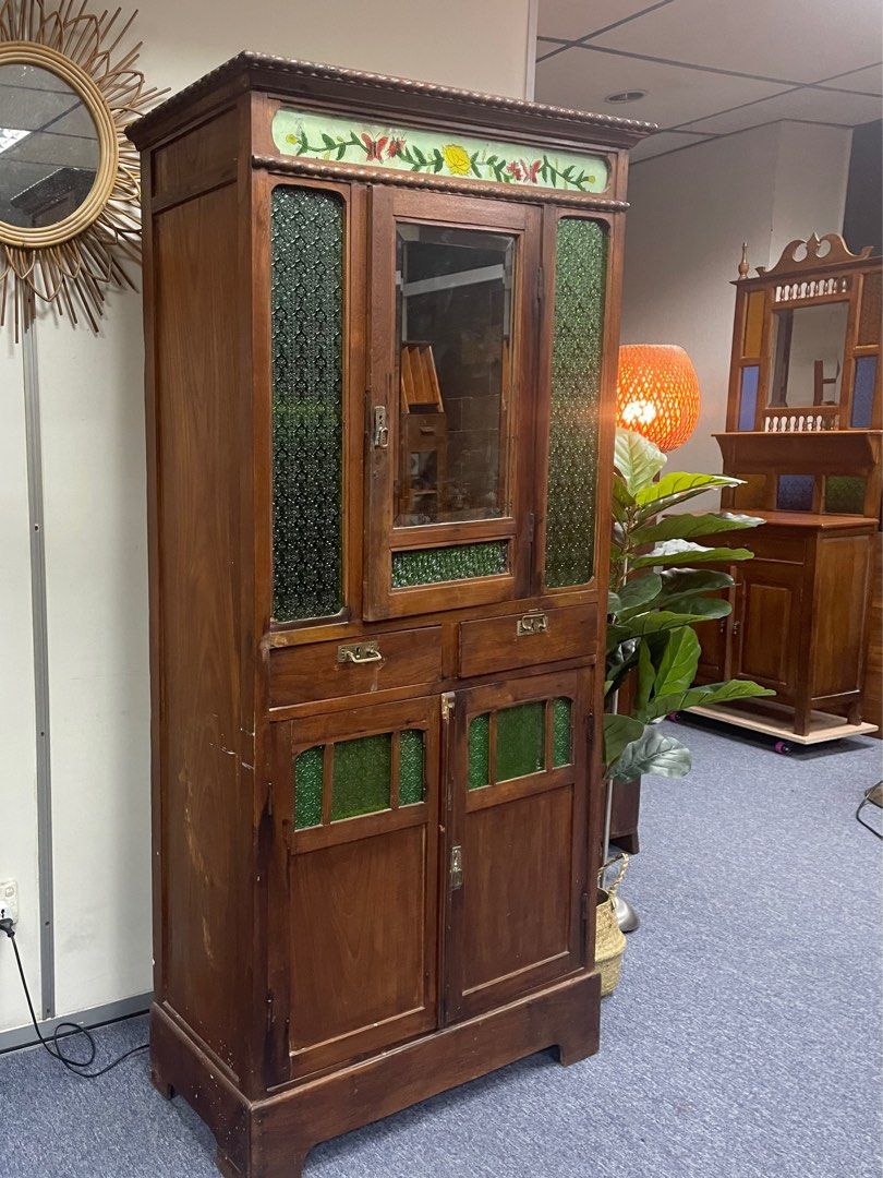 Antique Peranakan Display Cabinet, Furniture & Home Living, Furniture ...
