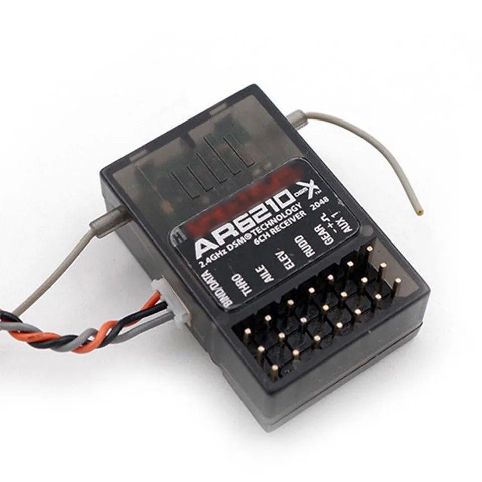 AR6210 6-Channel Receiver DSM-X DSM2 For Spektrum JR Remote Controller ...