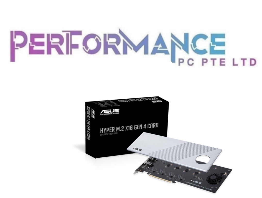 ASUS HYPER M.2 X16 GEN 4 PCIE 4.0 CARD (1 YEAR WARRANTY BAN LEONG ...