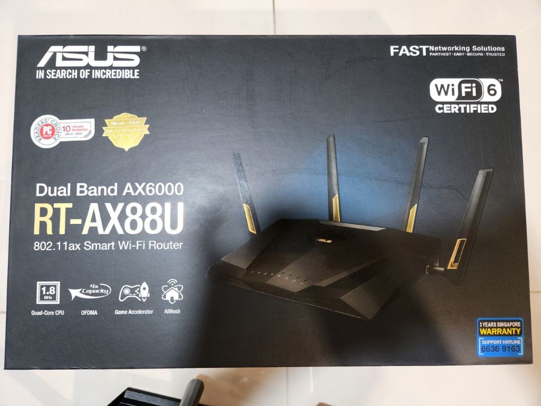 Asus RT-AX88U WiFi 6 Router, Computers & Tech, Parts & Accessories ...