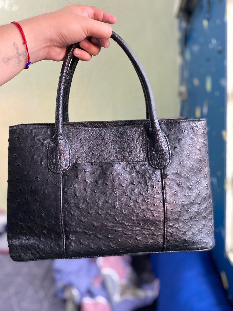 Authentic JRA Ostrich skin handbag on Carousell