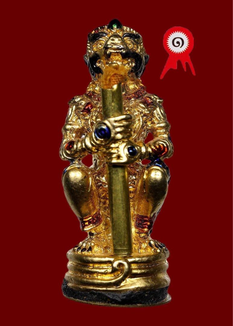 Authentic Roop Lor Phra Hanuman Nur Kalaithong Longya with Hand Written ...