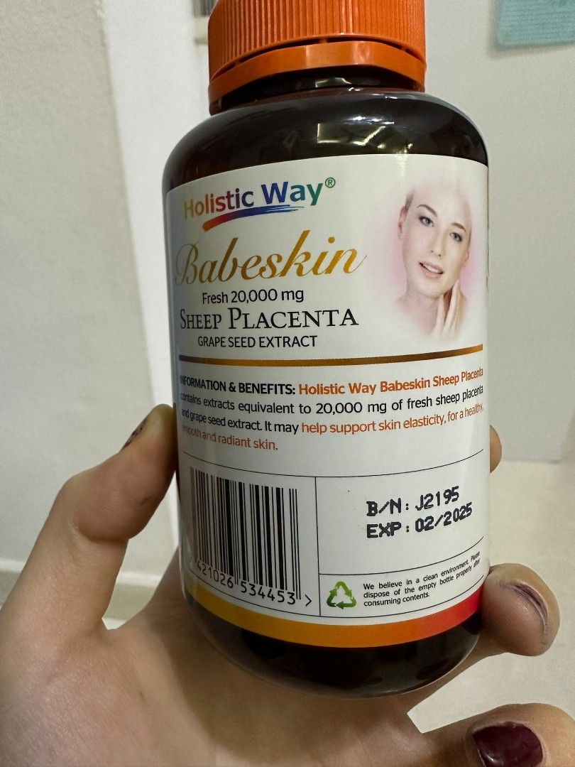 Babeskin sheep placenta, Health & Nutrition, Health Supplements ...