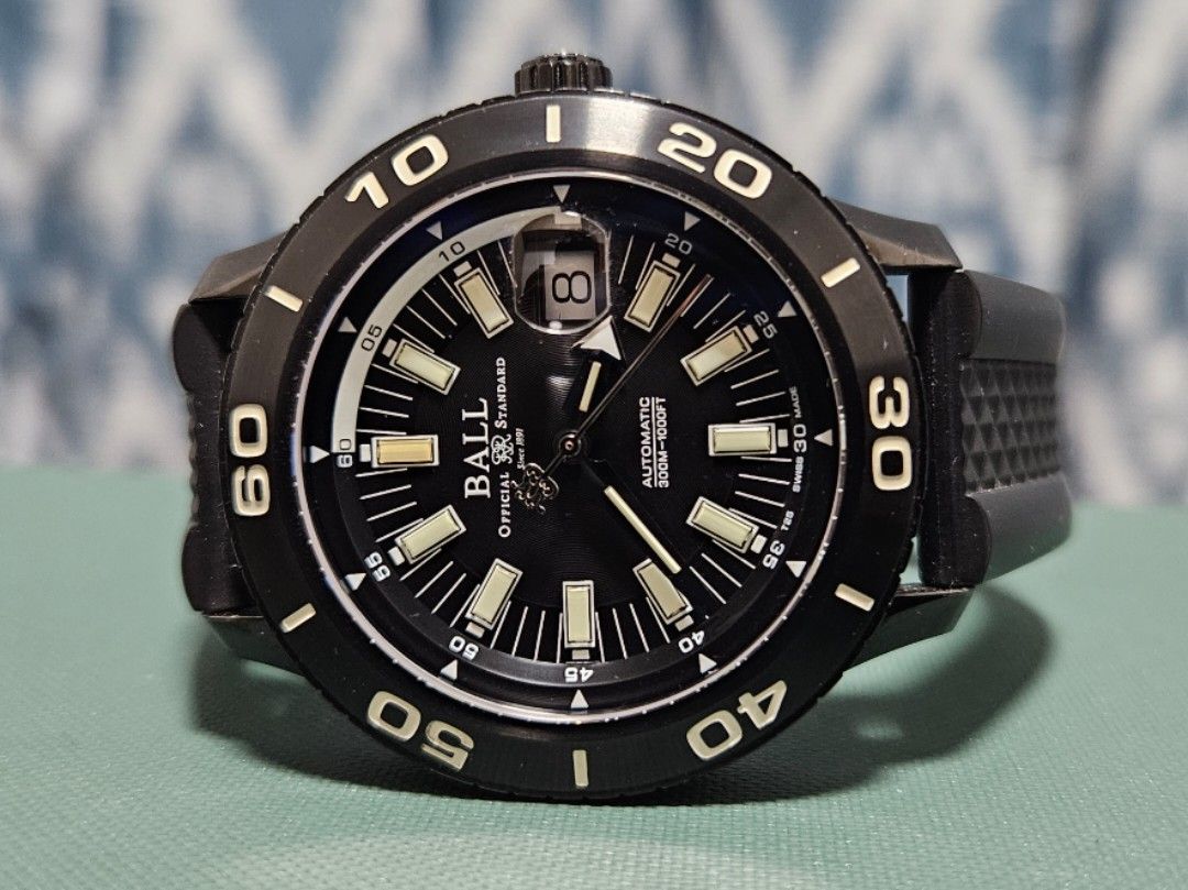 BALL FIREMAN NECC COMBAT COMMANDO DIVER 300m ( DM3090A-P4J-BK / full ...