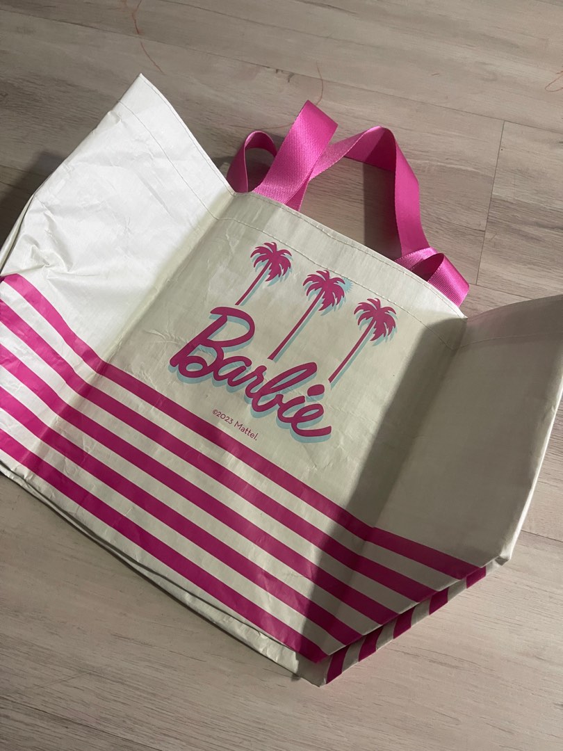 Barbie tote bag, Women's Fashion, Bags & Wallets, Tote Bags on Carousell
