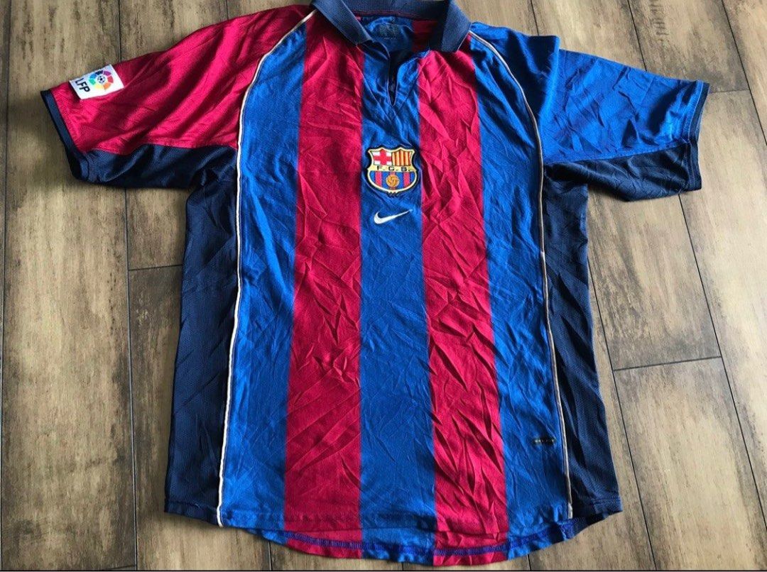Barcelona home 2001 soccer/football jersey/kit rare/retro/vintage, Men ...
