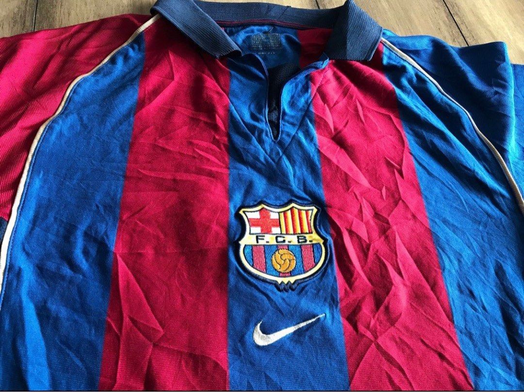 Barcelona home 2001 soccer/football jersey/kit rare/retro/vintage, Men ...