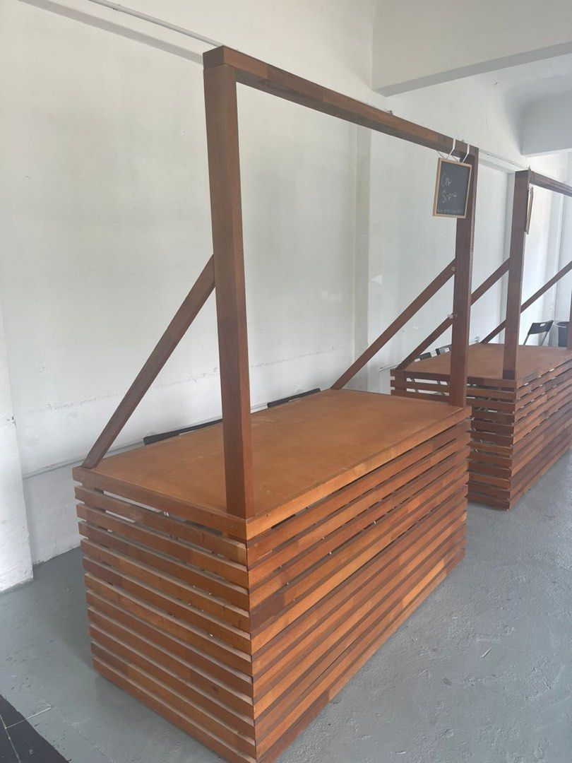 Bazaar / booth wooden tables, Furniture & Home Living, Furniture ...