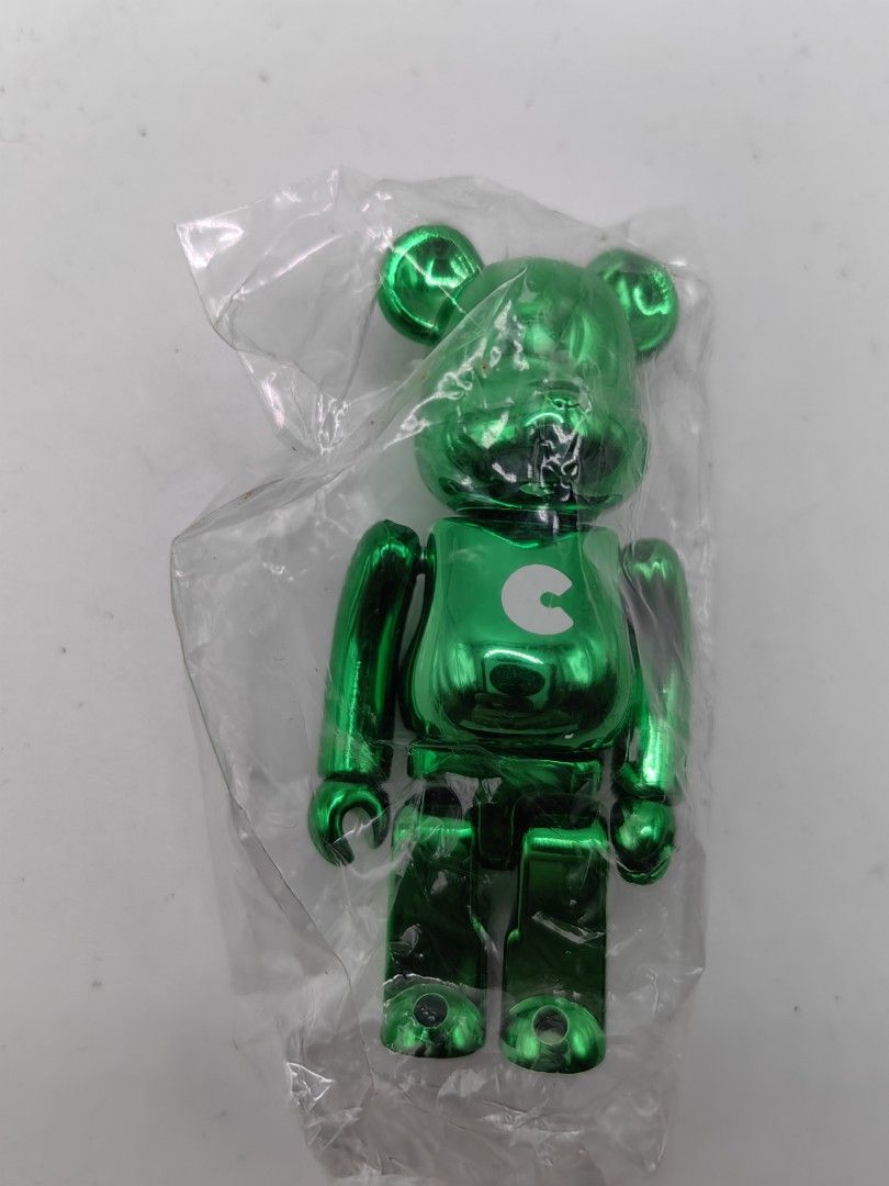 (Ready stock) Bearbrick Be@rbrick Green Chrome Series 24 BASIC Letter ...