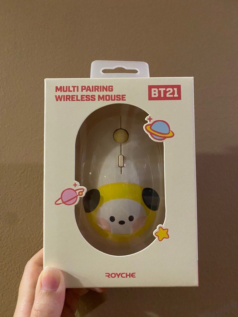 OFFICIAL BT21 Chimmy Multi-Pairing Wireless Bluetooth Mouse, Computers ...