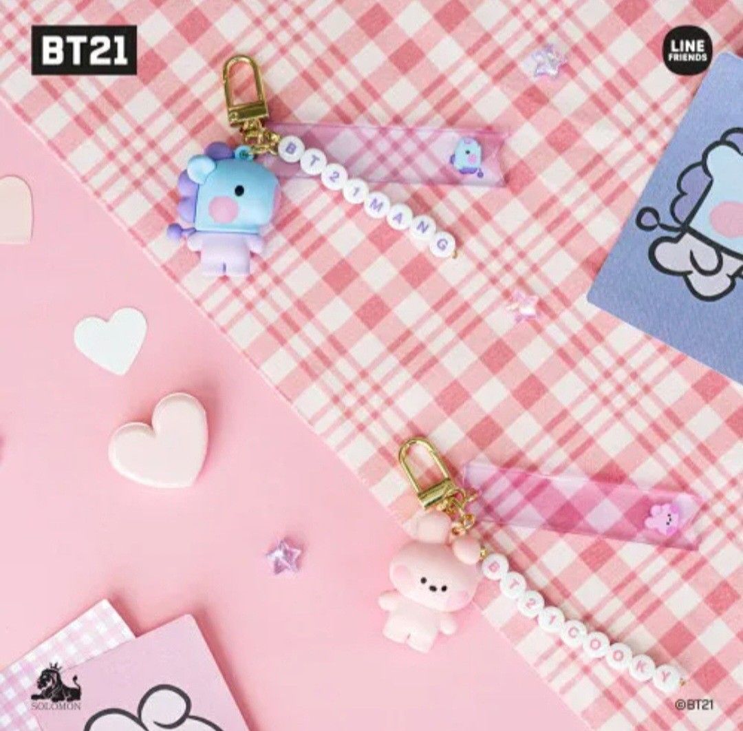 BT21 COOKY Minini Initials Figure Keyring, Hobbies & Toys, Memorabilia & Collectibles, K-Wave on ...