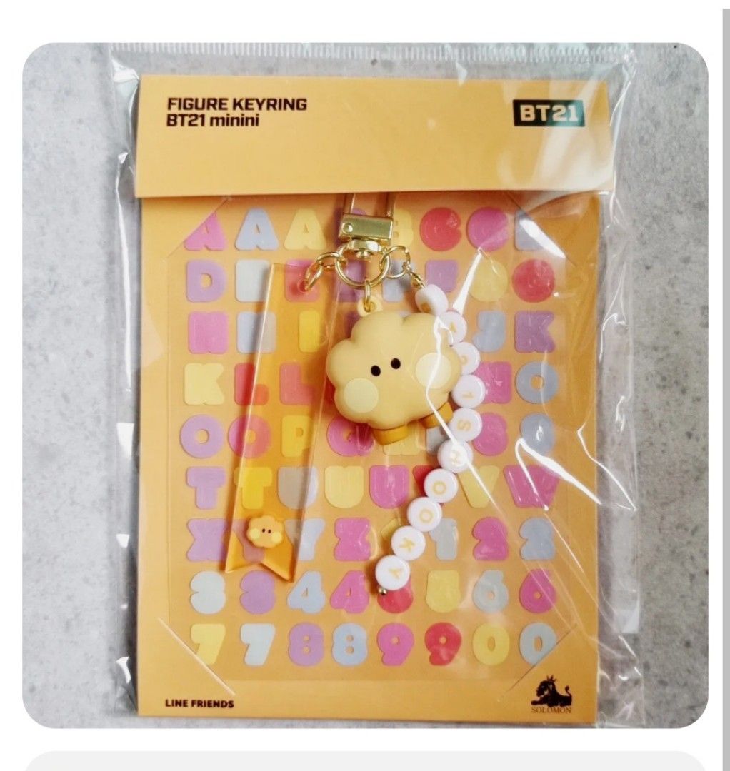 BT21 SHOOKY Minini Initials Figure Keyring, Hobbies & Toys, Memorabilia & Collectibles, K-Wave ...