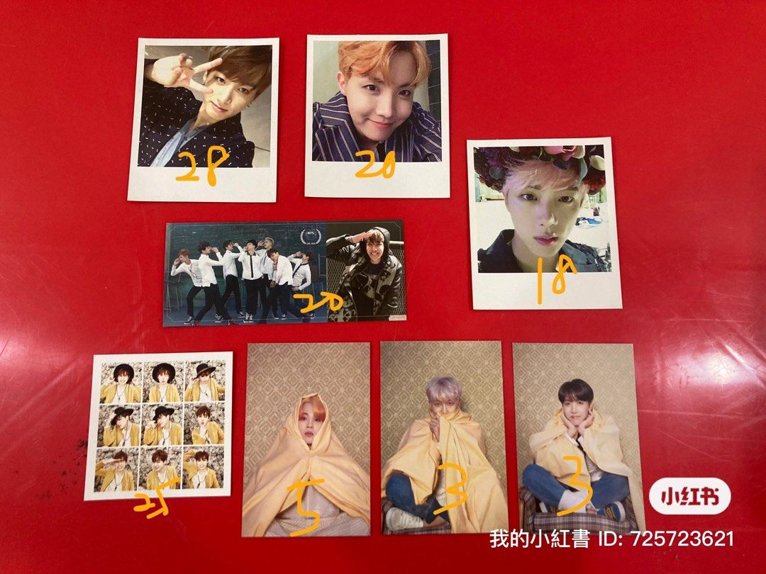 bts pc photocards rm namjoon jin seokjin jhope hoseok hobi jimin jm ...