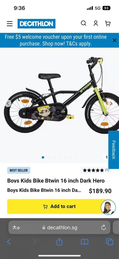 Btw in 16 bike for kids, Sports Equipment, Bicycles & Parts, Bicycles ...