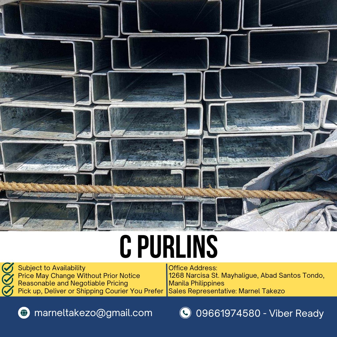 C PURLINS, Commercial & Industrial, Industrial Equipment on Carousell