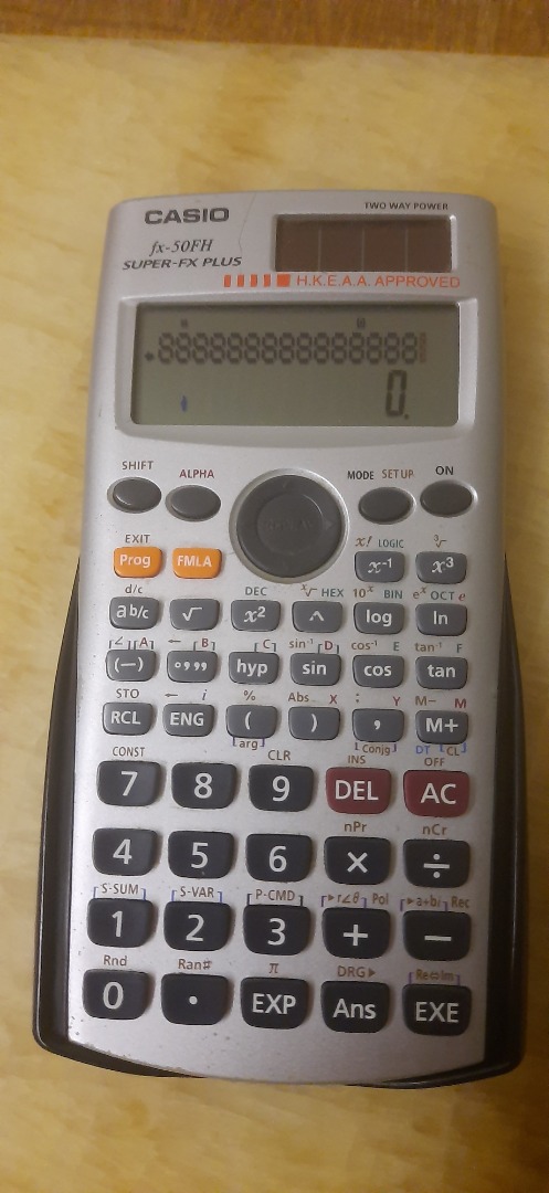 Casio fx50FH (HKEAA Approved) 計數機, 電腦＆科技, 商務用科技產品 - Carousell