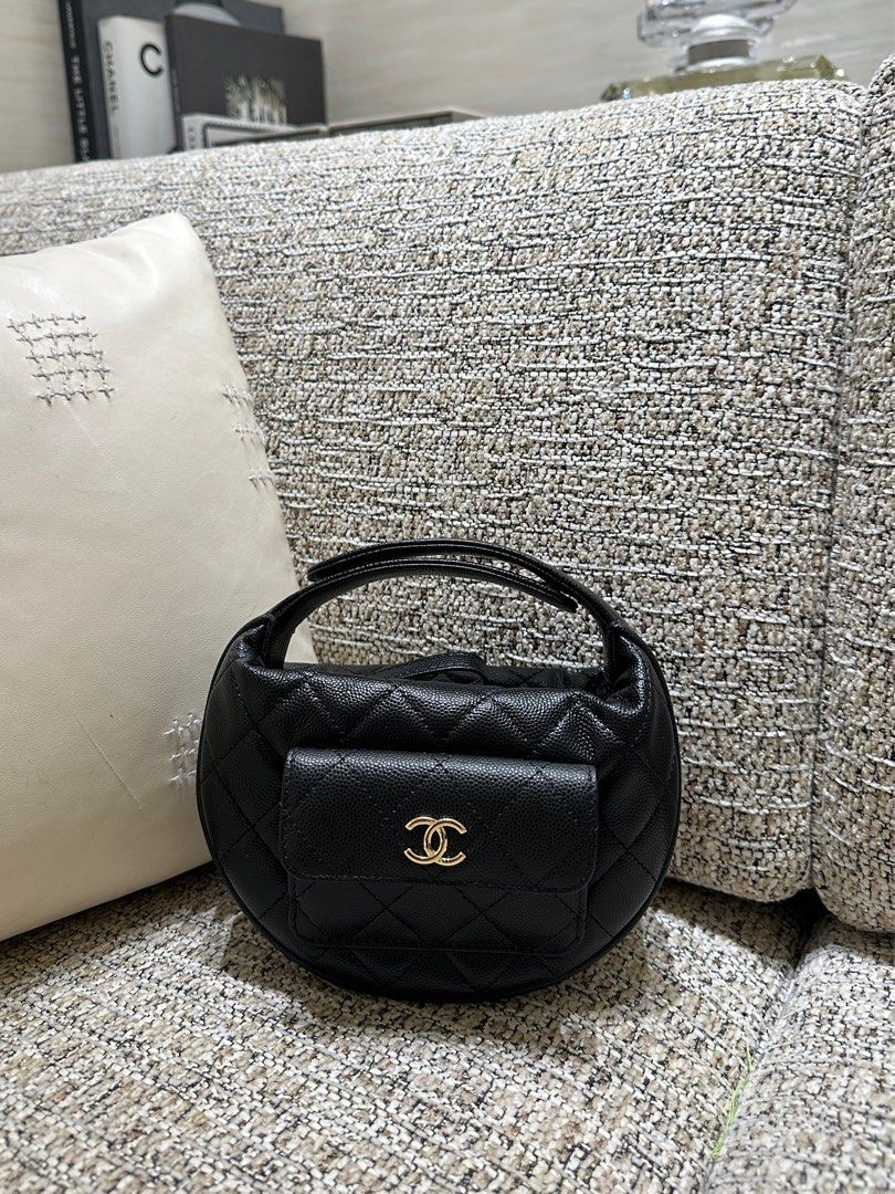 Chanel 23B small hobo pouch, Luxury, Bags & Wallets on Carousell