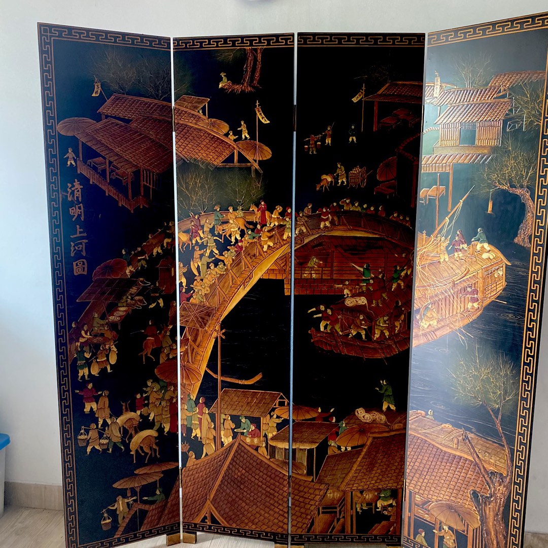 Chinese Folding Screen, Perabotan Rumah di Carousell
